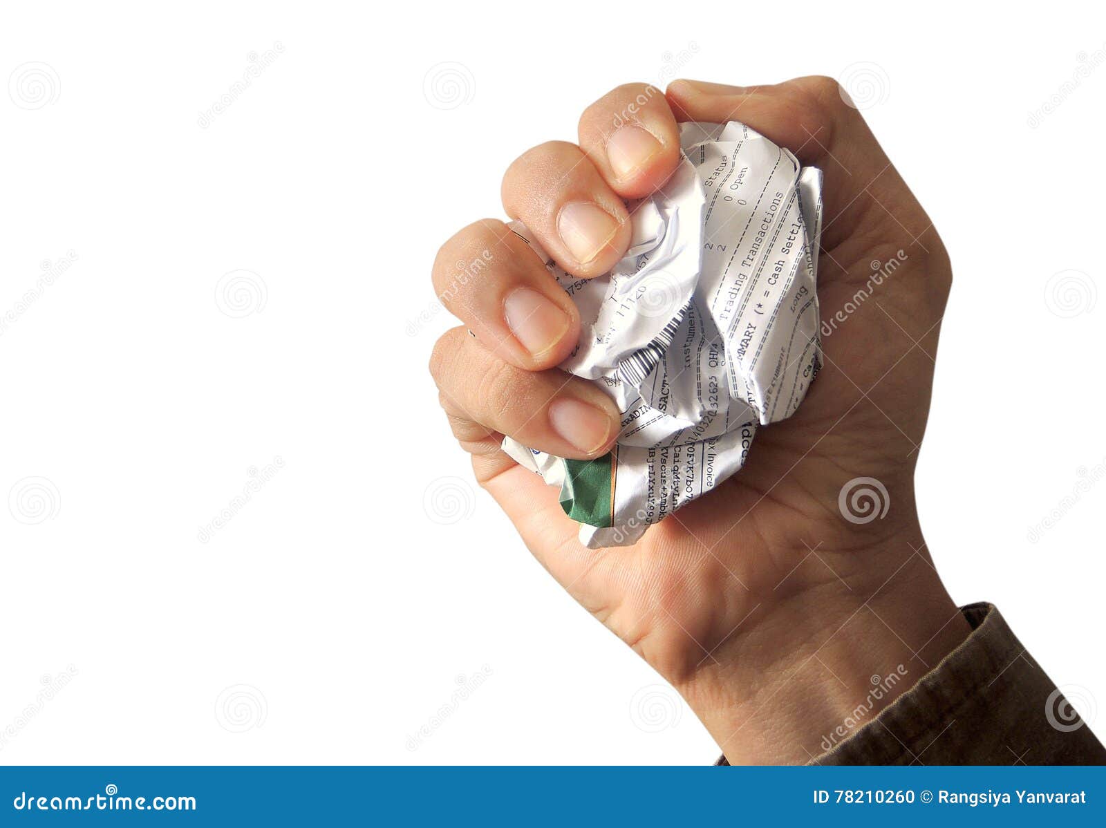 Crumpled paper stock photo. Image of frustrated, paper - 78210260