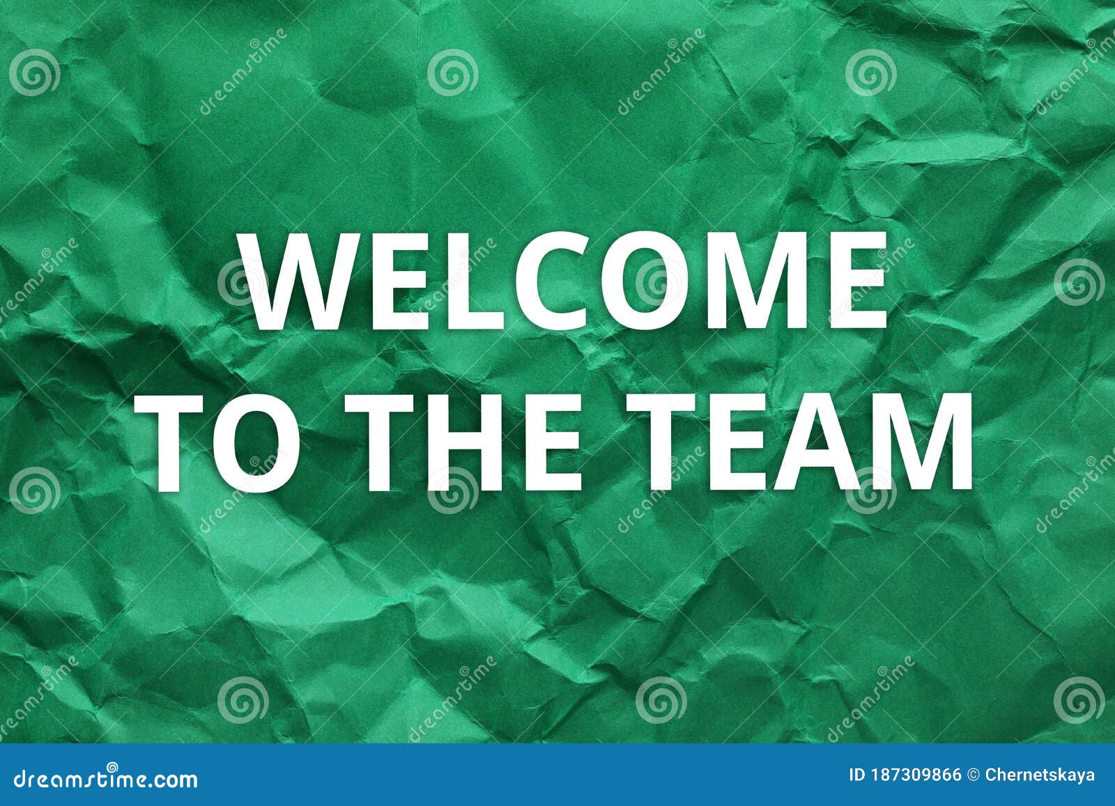Paper with Phrase Welcome To the Team Stock Illustration - Illustration ...