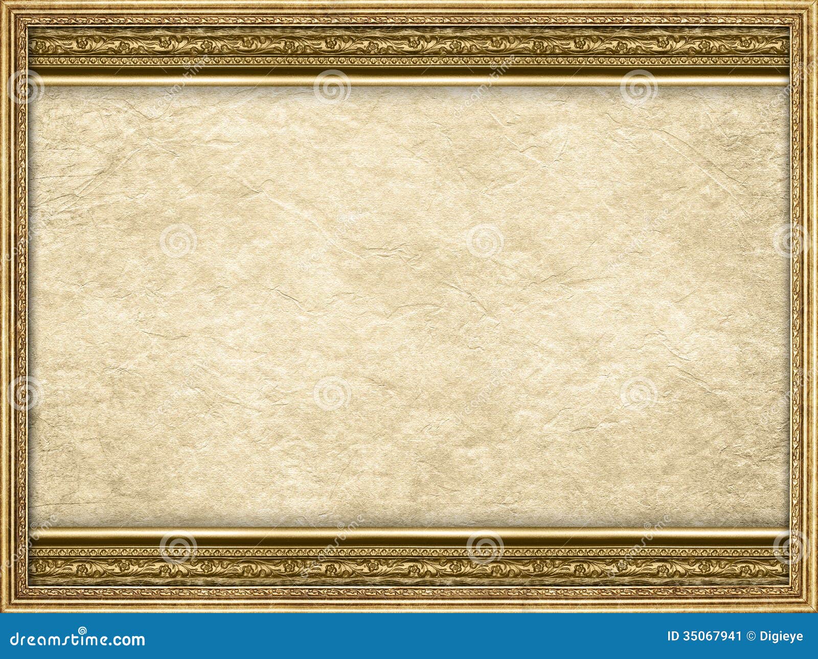 Crumpled Paper and Picture Frame Stock Image - Image of ancient ...