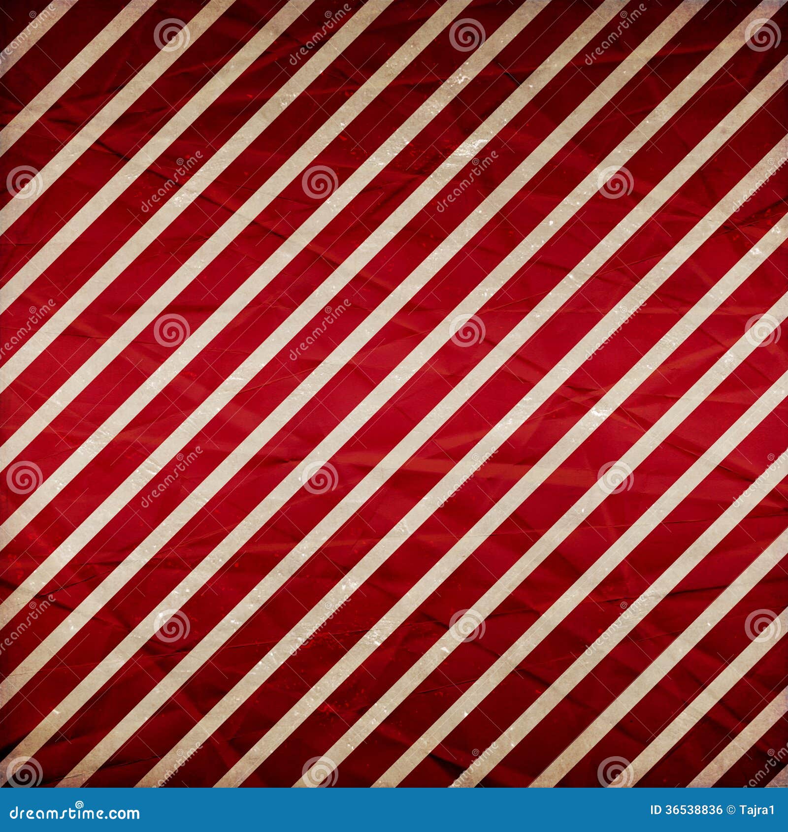 A Crumpled Paper in a Red and White Stripe Stock Illustration ...