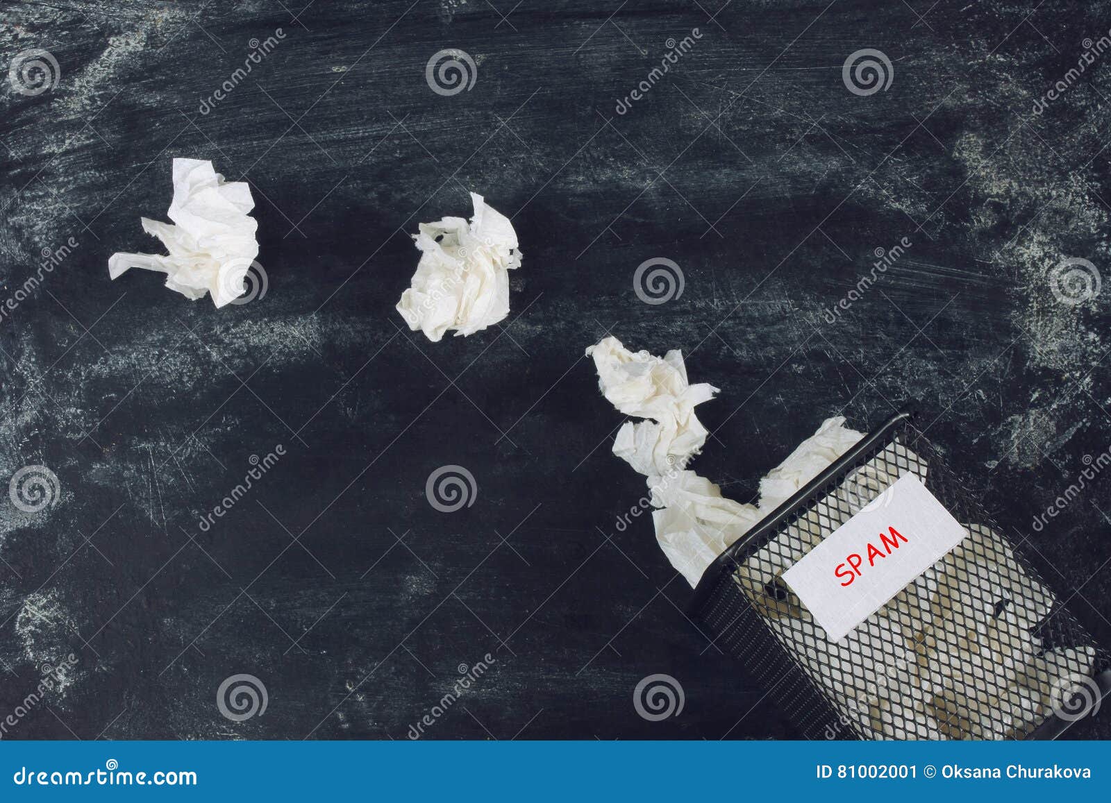 Crumpled Paper Sheets Spam Sign Photos - Free & Royalty-Free Stock ...