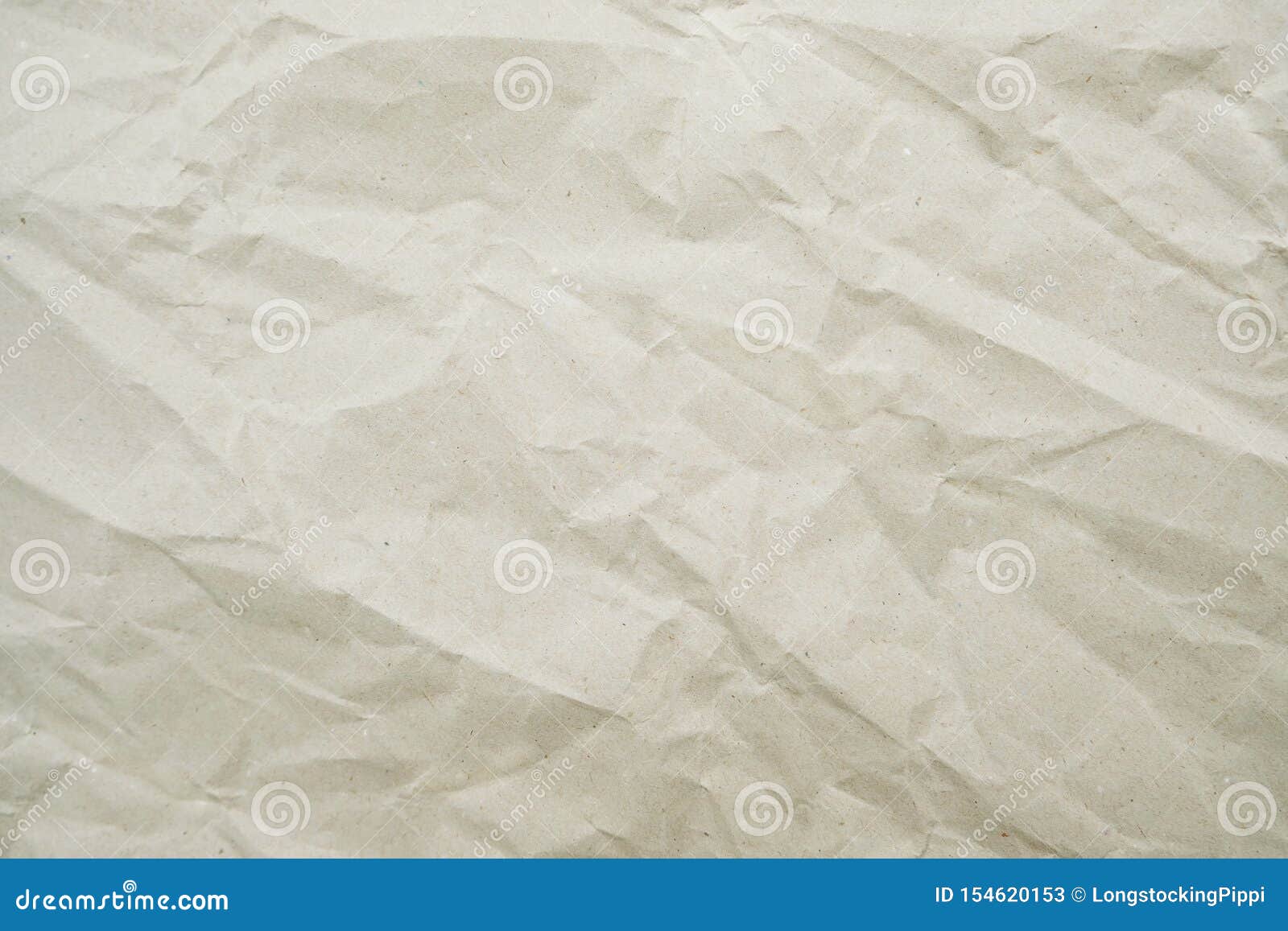 Crumpled Paper Texture for Background. Rumpled Kraft Paper with Copy ...