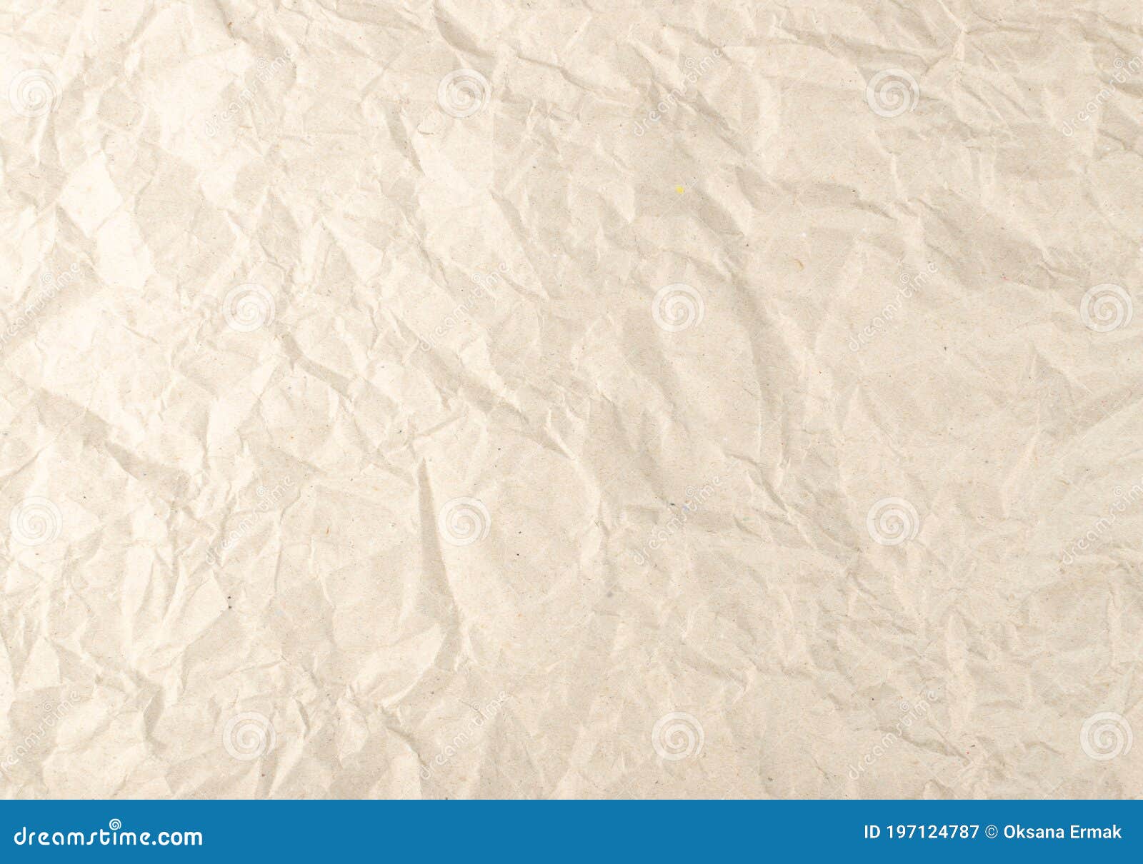 Crumpled Paper Texture Background, Wrinkled Document Pattern Stock ...