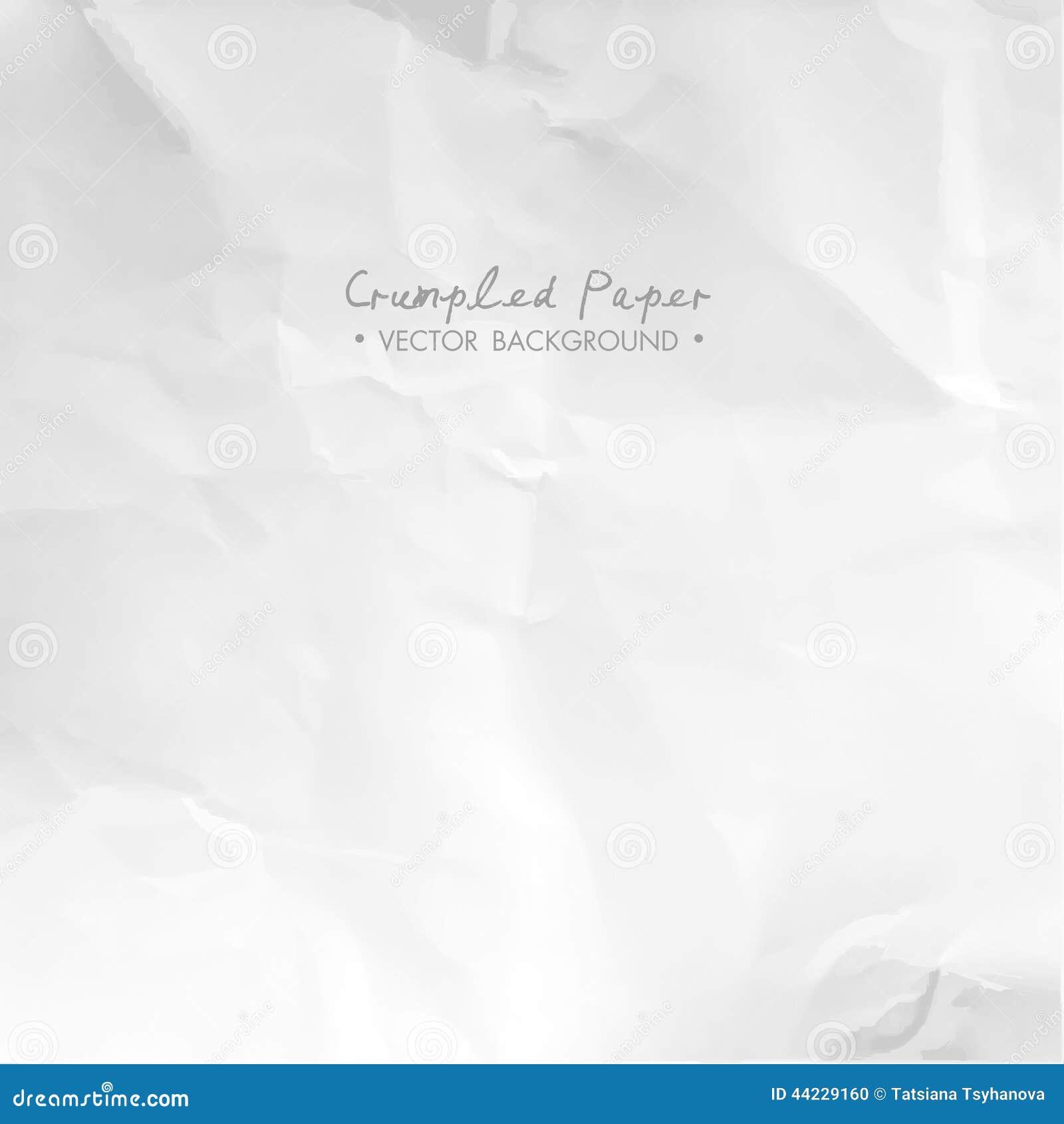 Crumpled Paper Texture for Design, Greeting Cards, Invitations. Vector ...