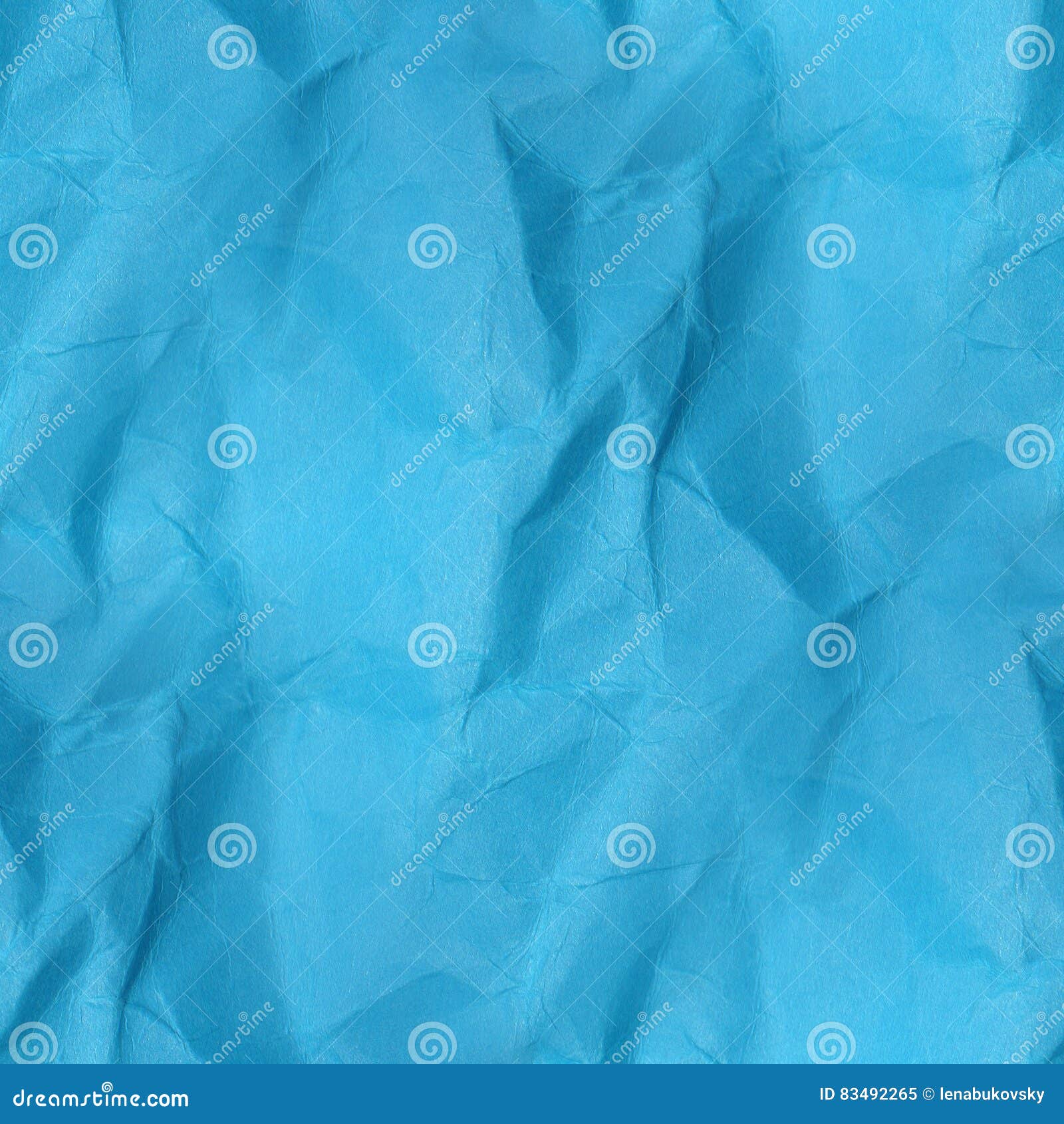 Crumpled Paper Texture - Seamless Blue Background Stock Illustration ...