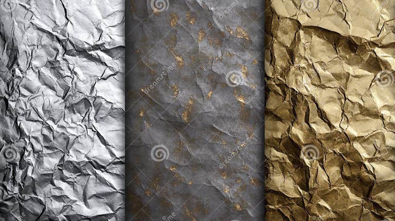 Crumpled Paper Textures, Abstract Backgrounds and Design Elements for ...