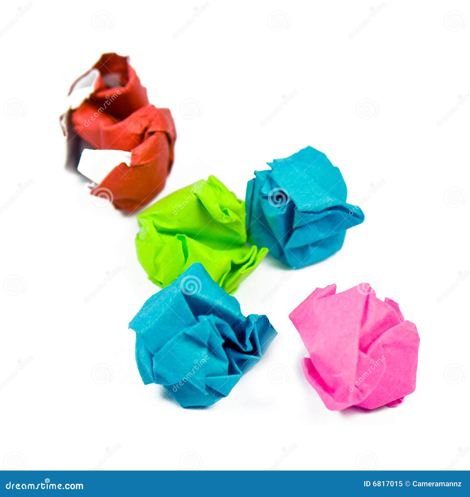 Crumpled paper wads stock image. Image of ideas, worthless - 6817015