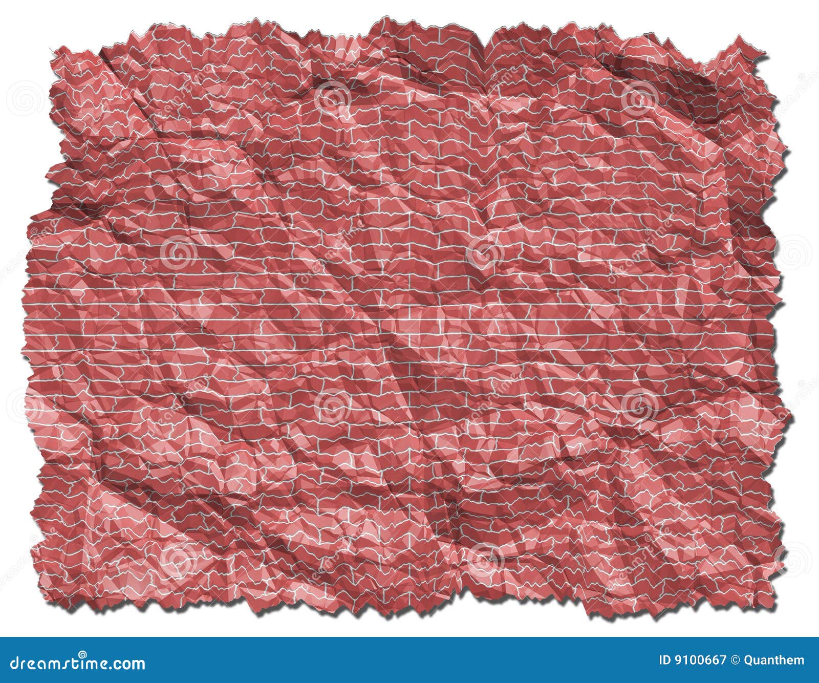Crumpled paper wall stock illustration. Illustration of crumpled - 9100667
