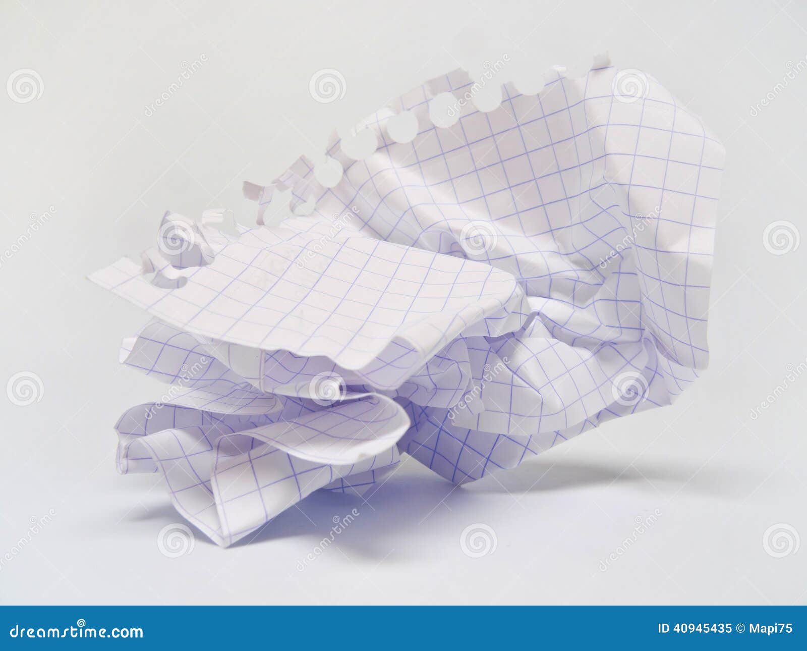 Crumpled paper stock image. Image of coated, crumpled - 40945435