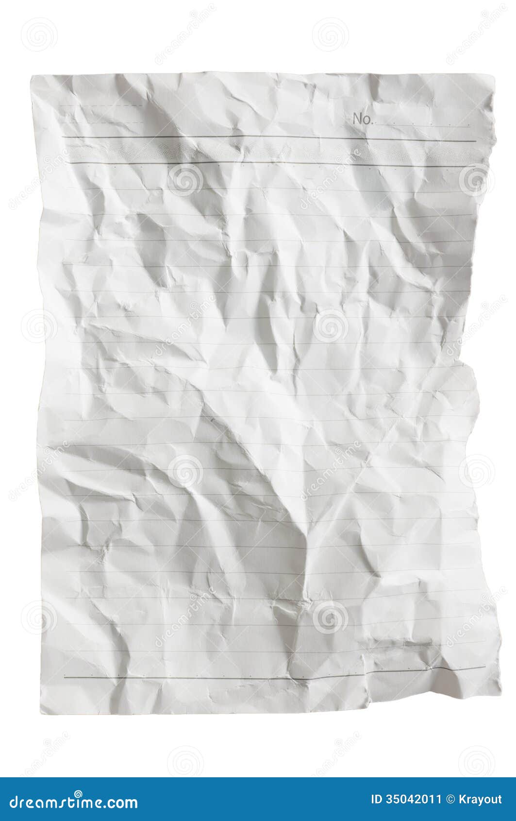 Crumpled paper stock image. Image of ball, design, empty - 35042011