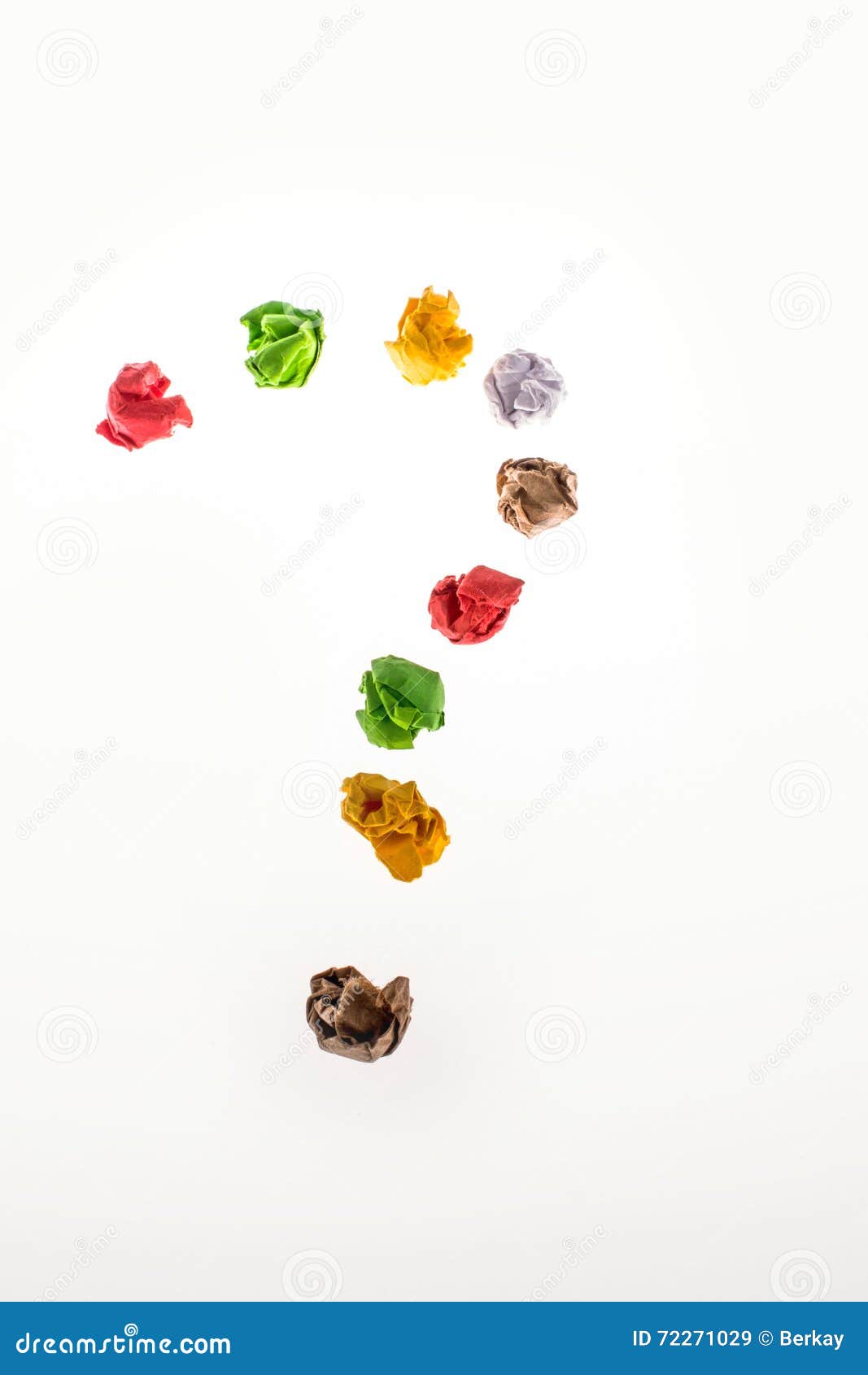 Crumpled Papers Form Question Mark Stock Image - Image of idea, doubt ...
