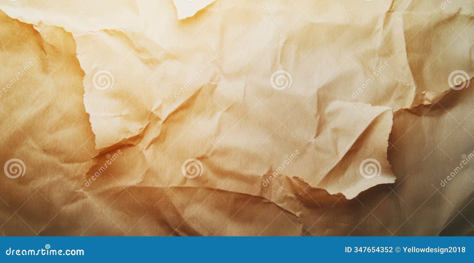 Crumpled Parchment Texture Background in Warm Tones for Creative Design ...