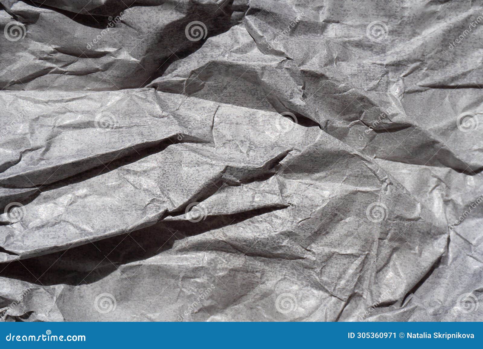 Crumpled Kraft Paper Lies on the Surface Stock Image - Image of ...