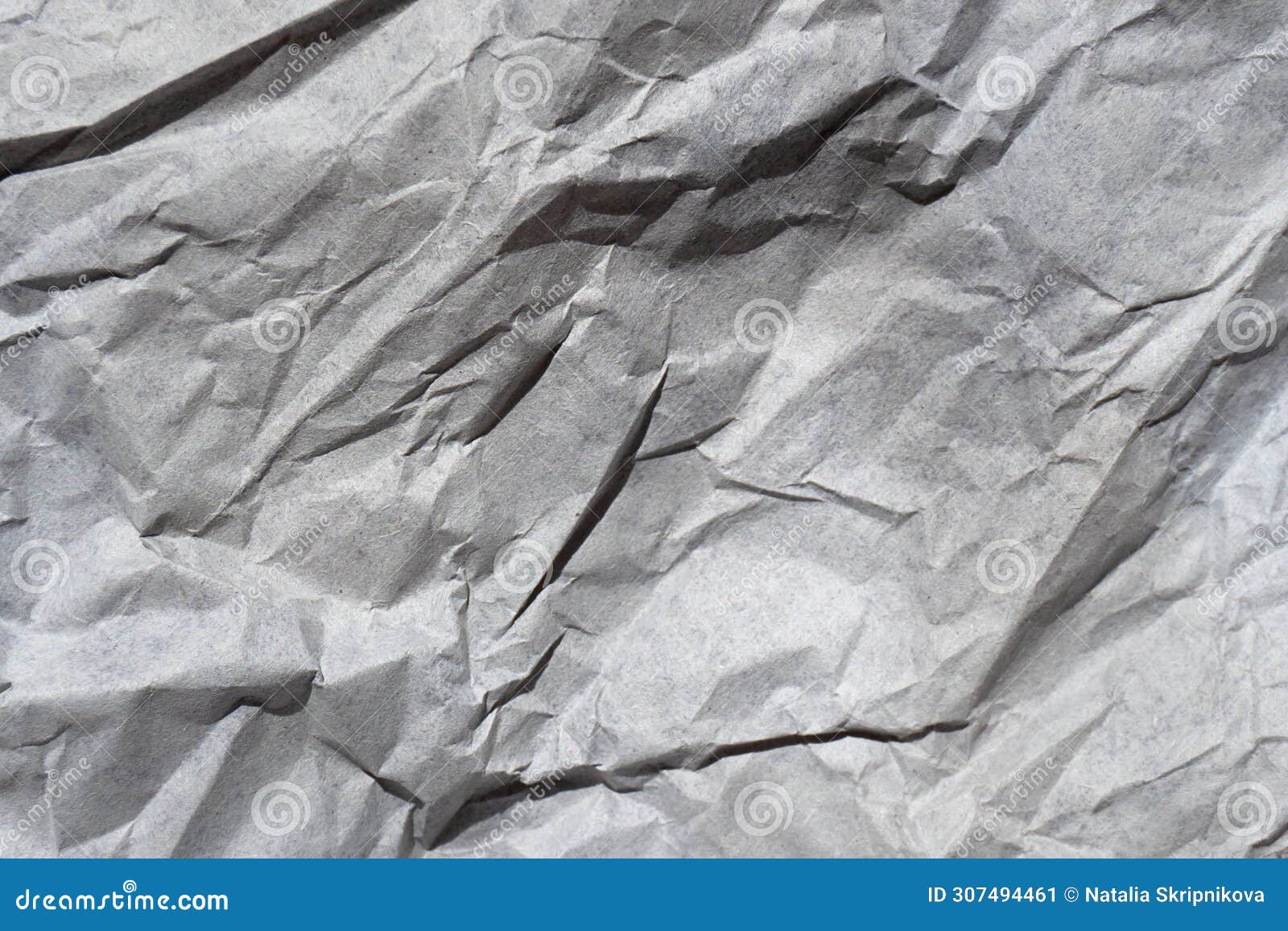 Crumpled Kraft Paper Lies on the Surface Stock Image - Image of ...