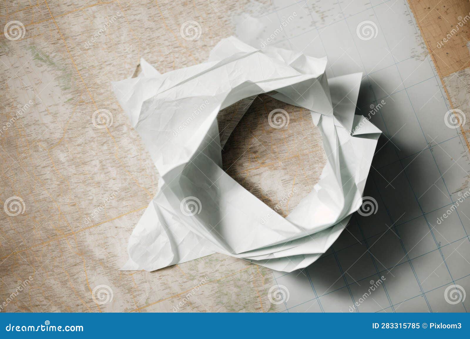 A Crumpled Piece of Paper Unfolding into a Map of the Unknown Stock ...