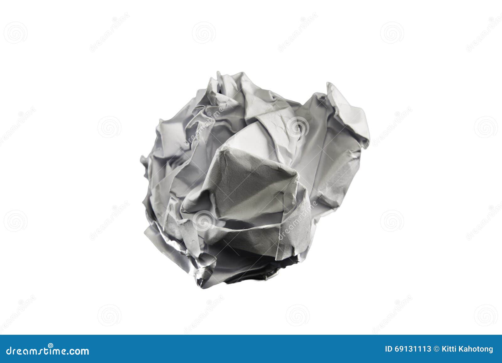 Crumpled Pieces of Paper Isolated on White Background Stock Image ...