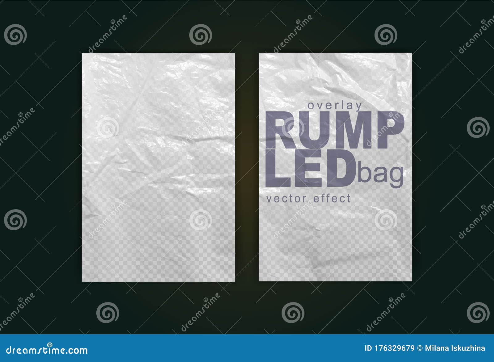 Crumpled Poster. Glued Paper. Vector Realistic Stock Vector ...