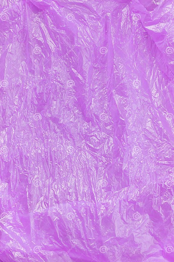 Crumpled Purple Plastic Texture Background. Stock Photo - Image of ...