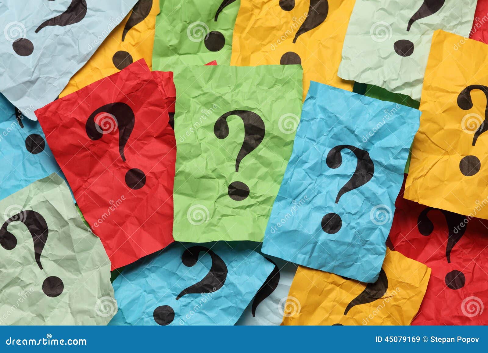 Crumpled Question Marks Heap Stock Image - Image of ideas, uncertainty ...