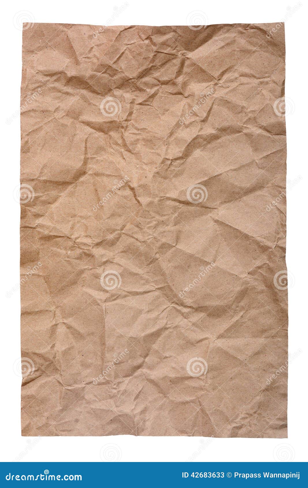 Crumpled Recycle Brown Paper Stock Image - Image of simplicity, design ...