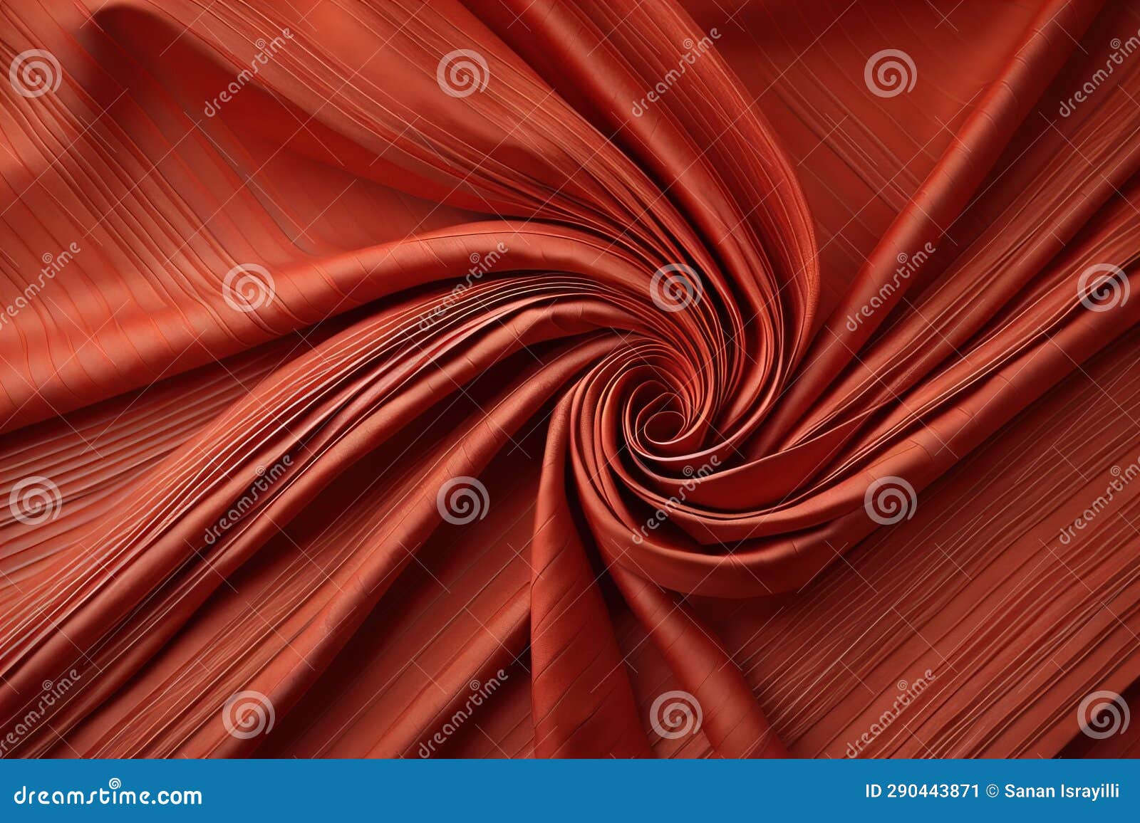 Crumpled Red Fabric, Closeup View. Ai Generative Stock Illustration ...
