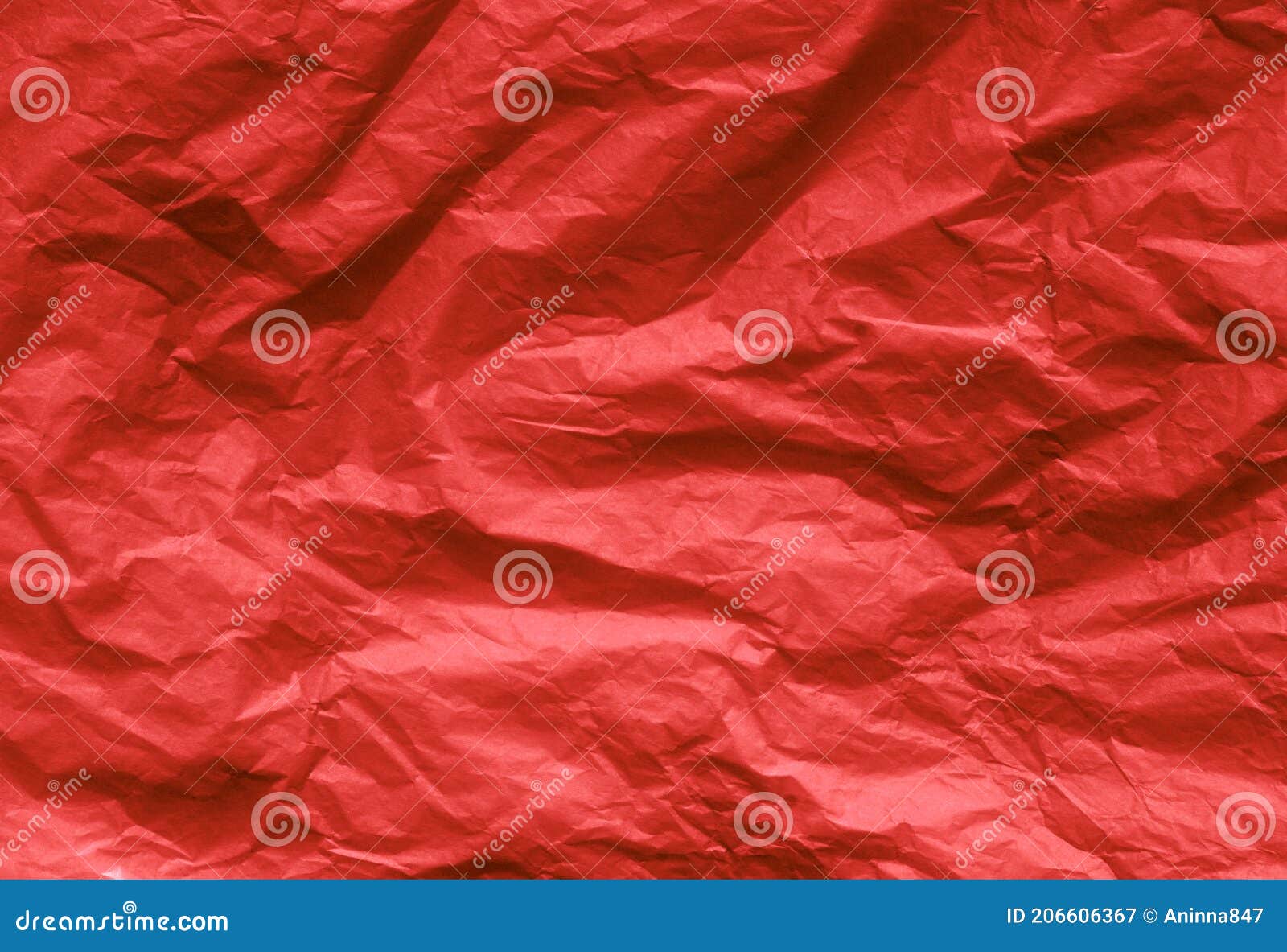 Crumpled red paper texture stock image. Image of macro - 206606367