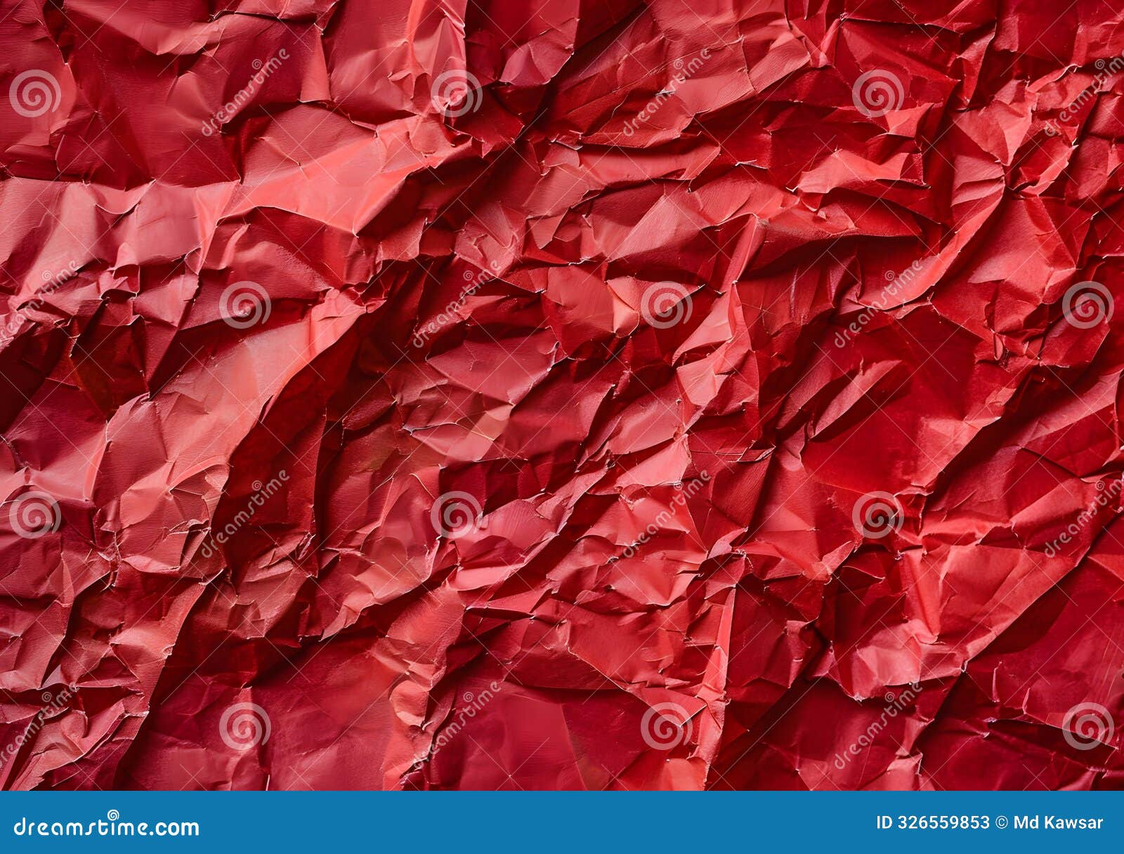 Crumpled Red Paper Texture Background Stock Illustration - Illustration ...