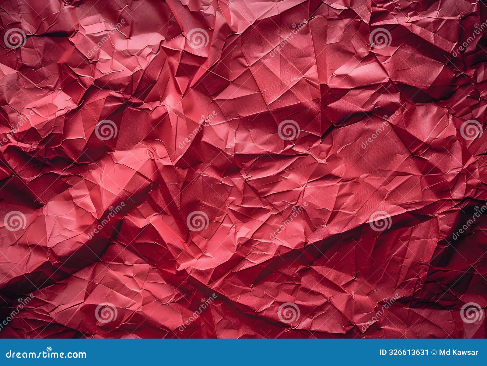 Crumpled Red Paper Texture Background Stock Illustration - Illustration ...