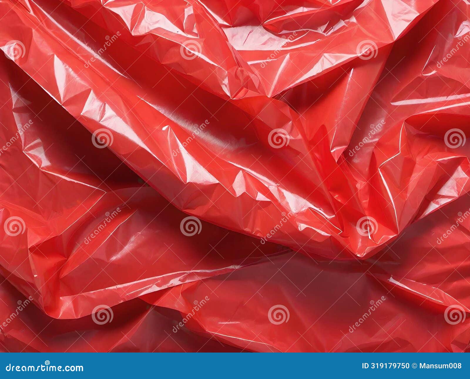 Crumpled Red Plastic Texture Background Stock Illustration ...