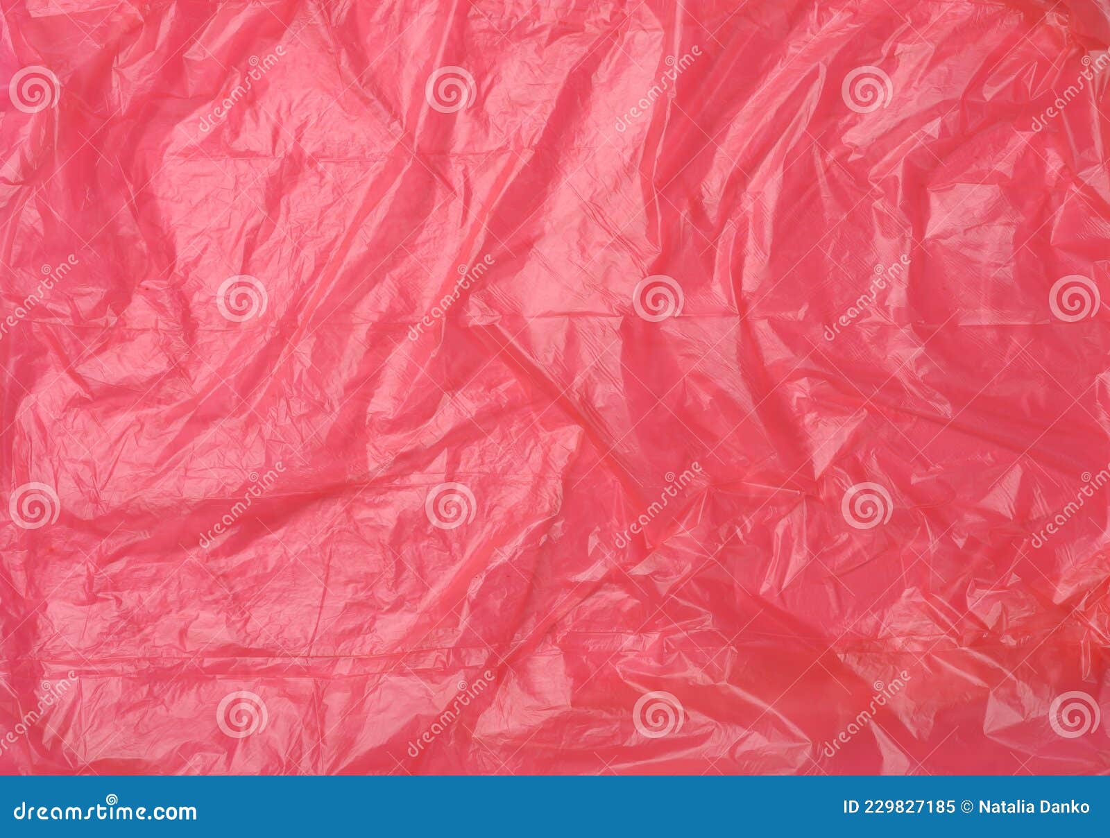 Crumpled Red Polyethylene Texture, Close Up, Full Frame Stock Image ...