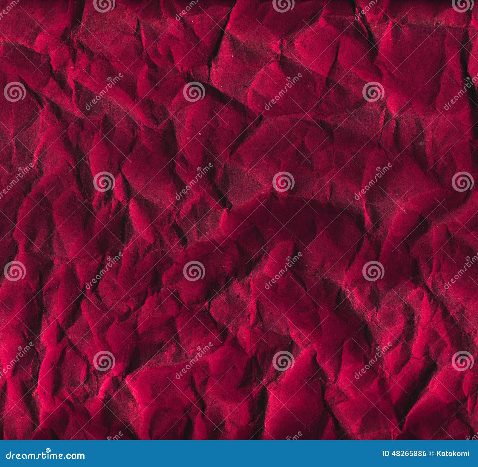 Crumpled Red Wrapping Paper Texture Stock Photo - Image of effect ...