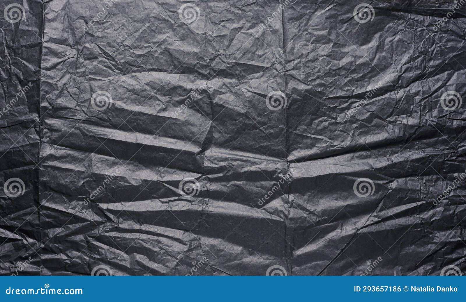 Crumpled Sheet of Black Parchment Paper, Abstract Background Stock ...
