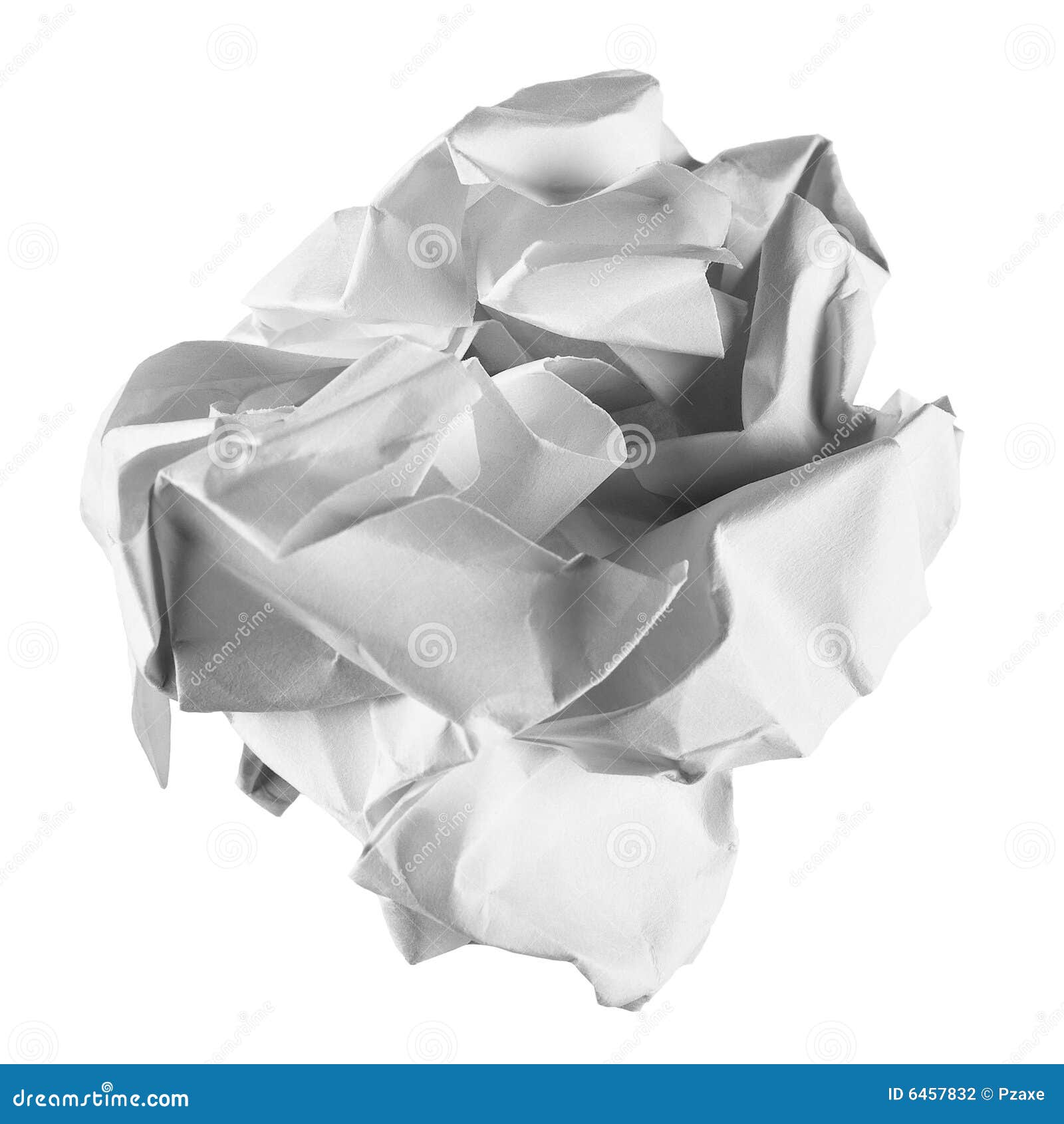 Crumpling A Sheet Of Paper