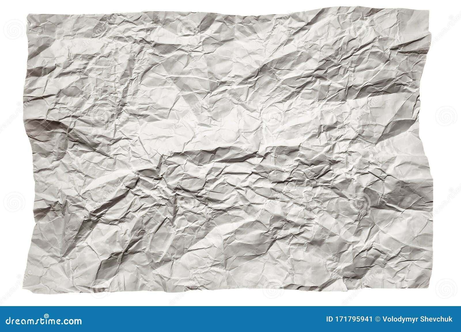 A Crumpled Sheet of Paper Texture Stock Image - Image of aged, grungy ...