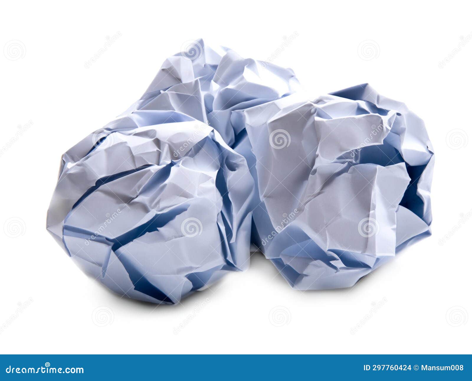 Crumpled Sheet of Paper with Crumpled Papers Stock Photo - Image of ...