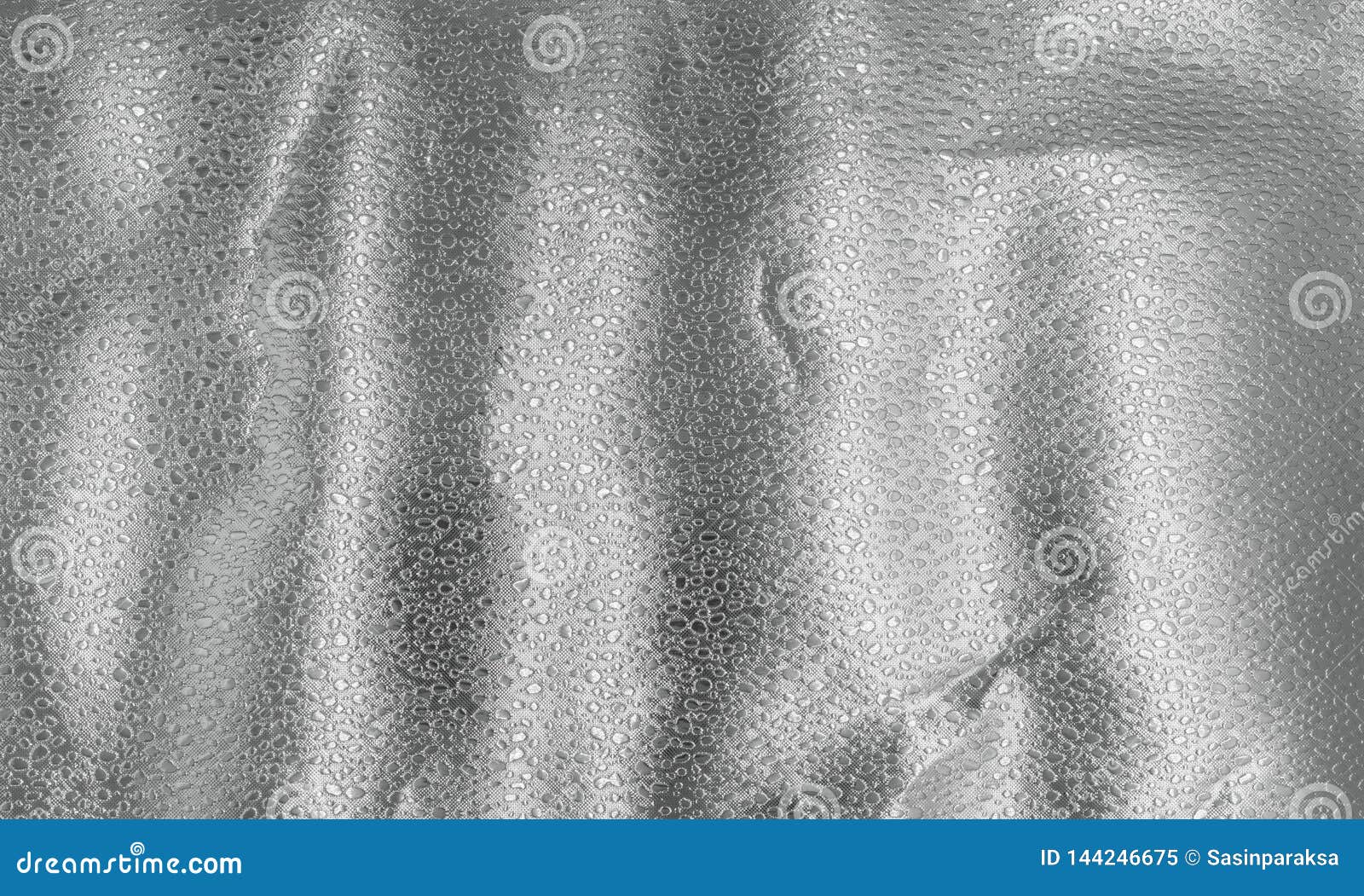 Crumpled Shiny Silver Foil Texture Background Stock Image - Image of ...