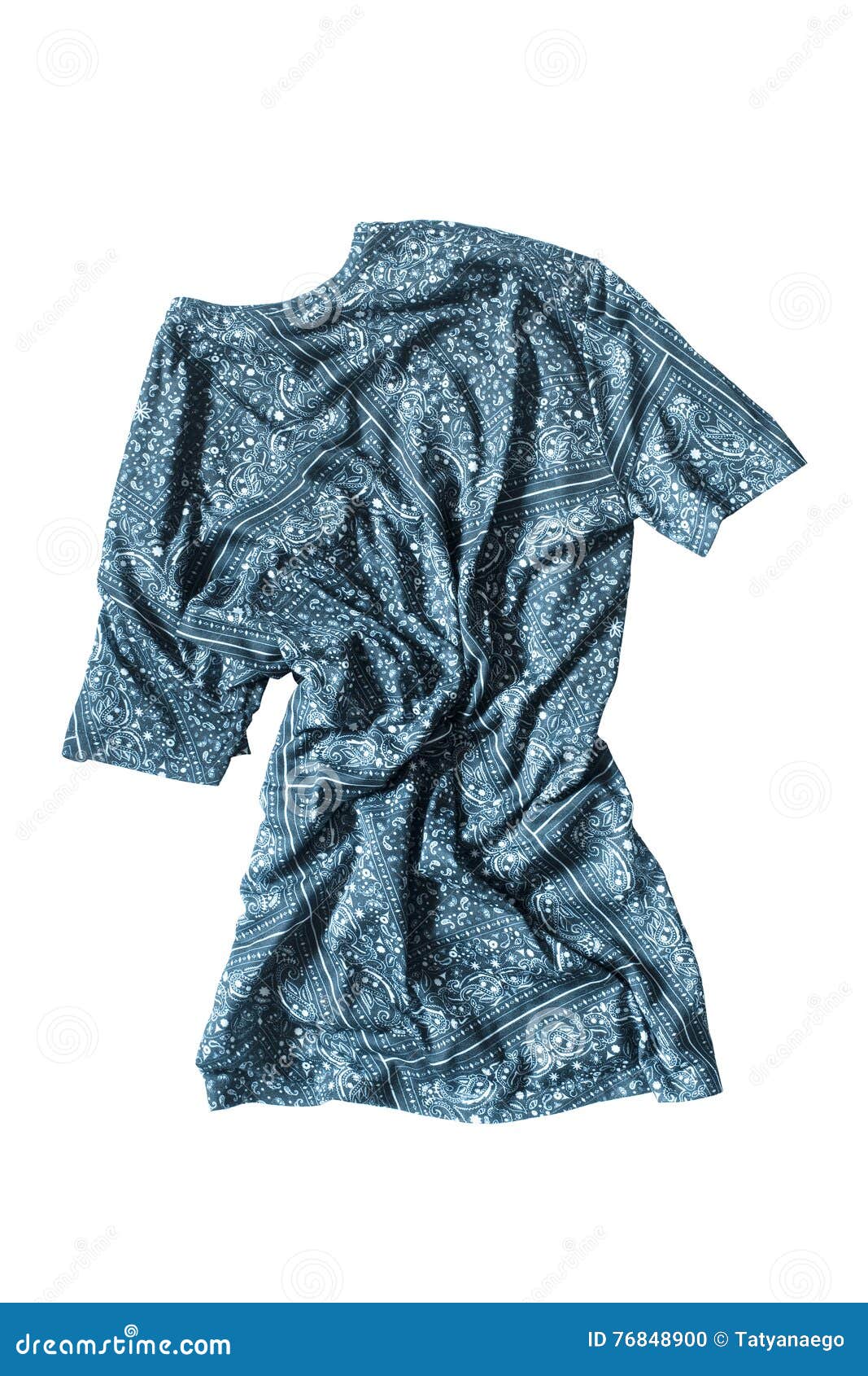 Crumpled shirt stock photo. Image of casual, clothing - 76848900
