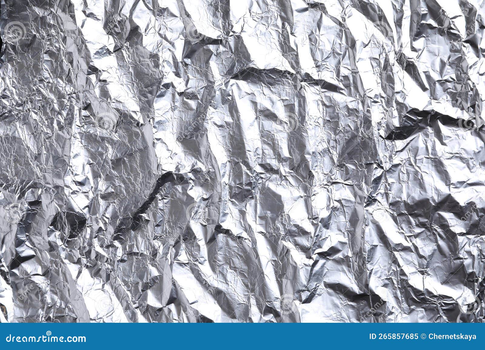 Crumpled Silver Foil As Background, Closeup View Stock Image - Image of ...