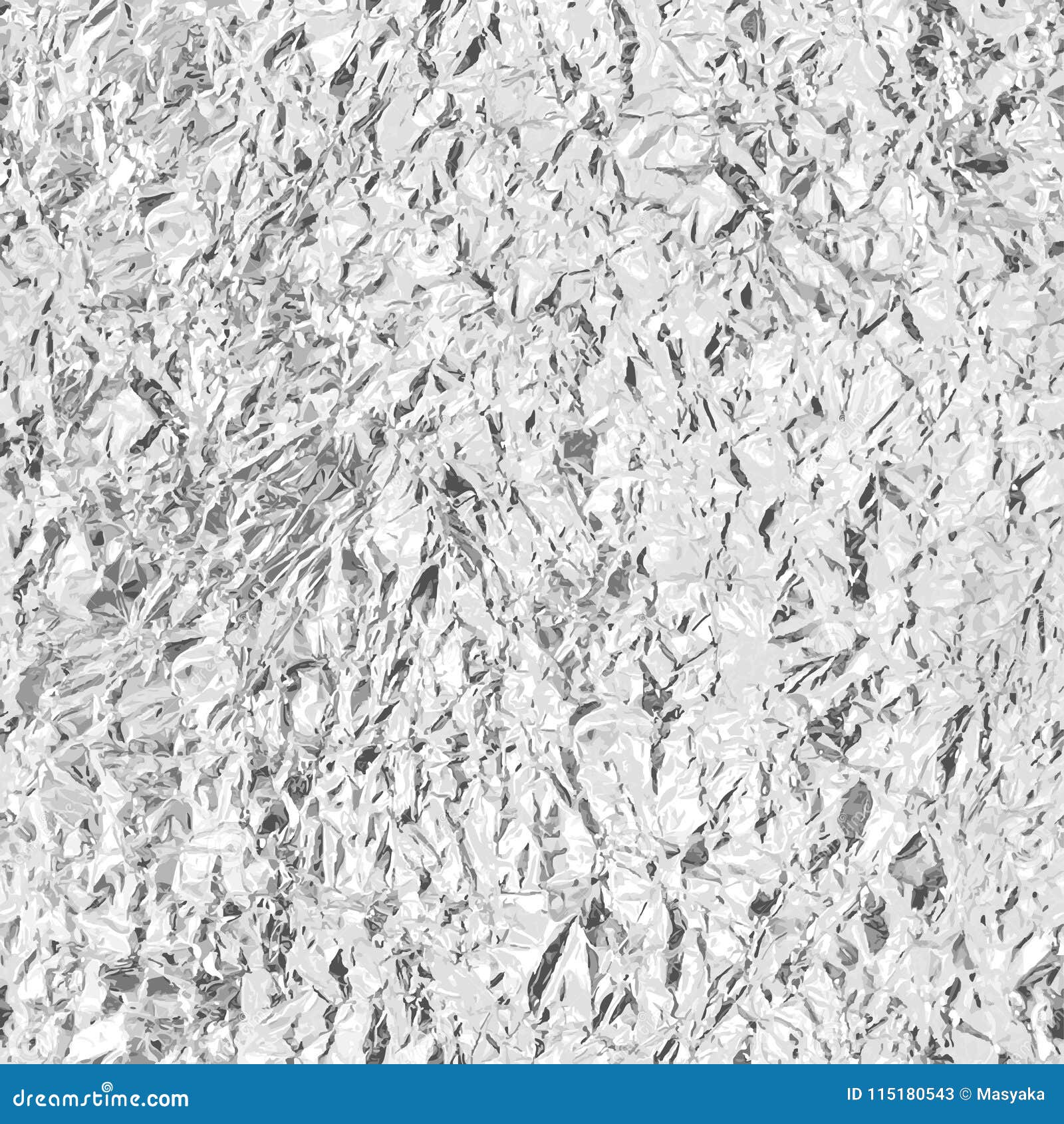 Crumpled Silver Foil. Seamless Texture Stock Vector - Illustration of ...