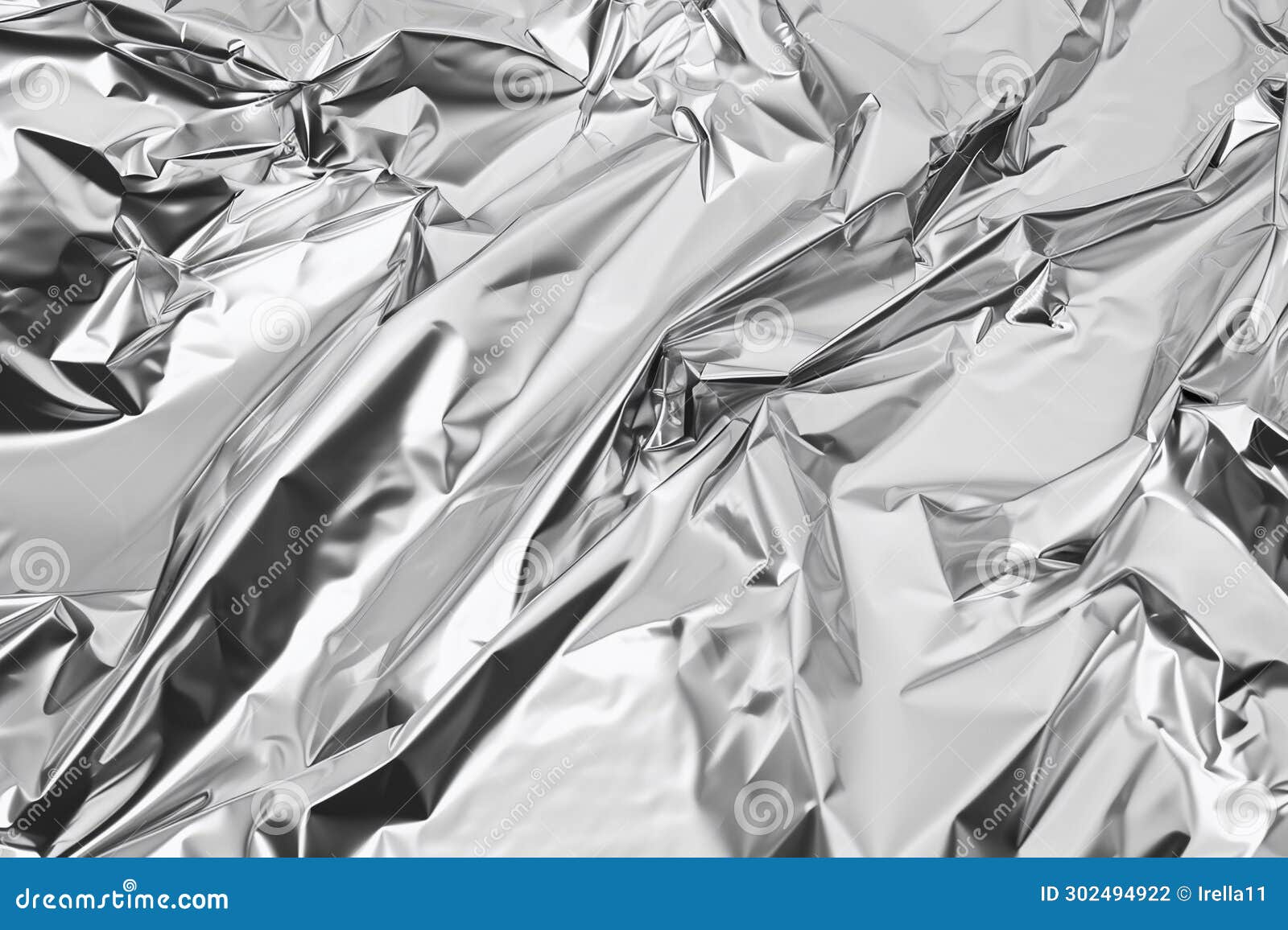 Crumpled Silver Foil Texture Background. Metallic Trendy Abstract ...