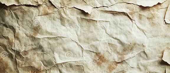Crumpled and Stained Paper Texture Stock Illustration - Illustration of ...