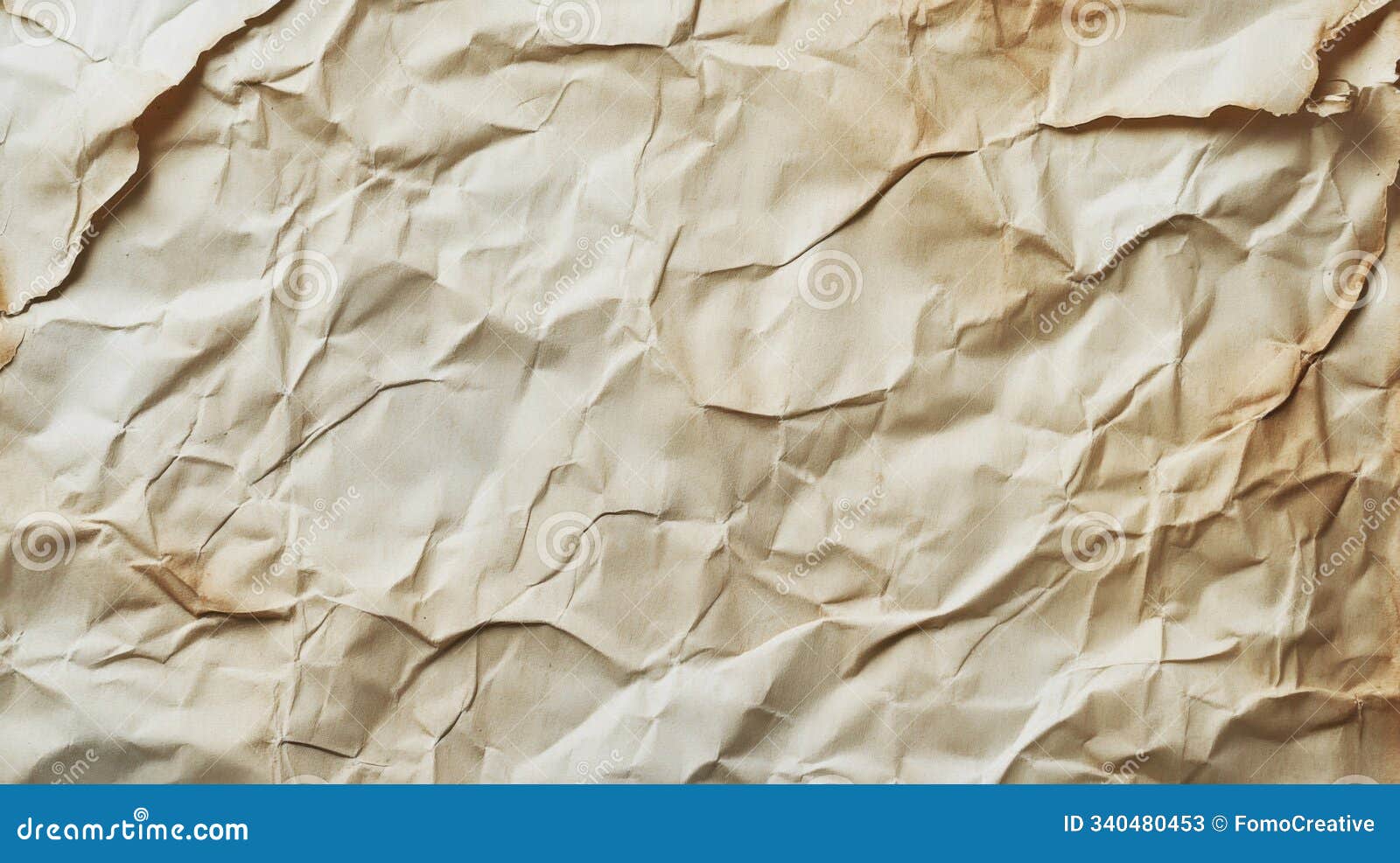 Crumpled and Stained Paper Texture Stock Illustration - Illustration of ...