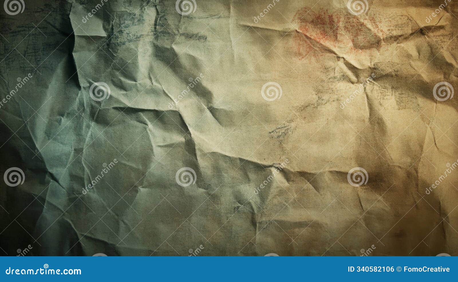 Crumpled and Stained Paper Texture Stock Illustration - Illustration of ...