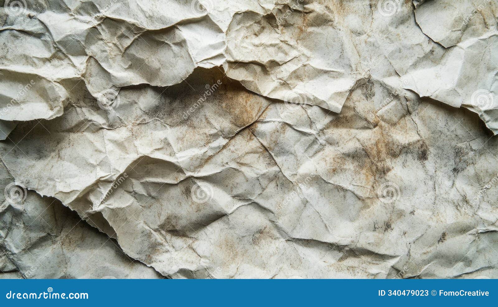 Crumpled And Stained White Paper Texture Royalty-Free Stock Photography ...