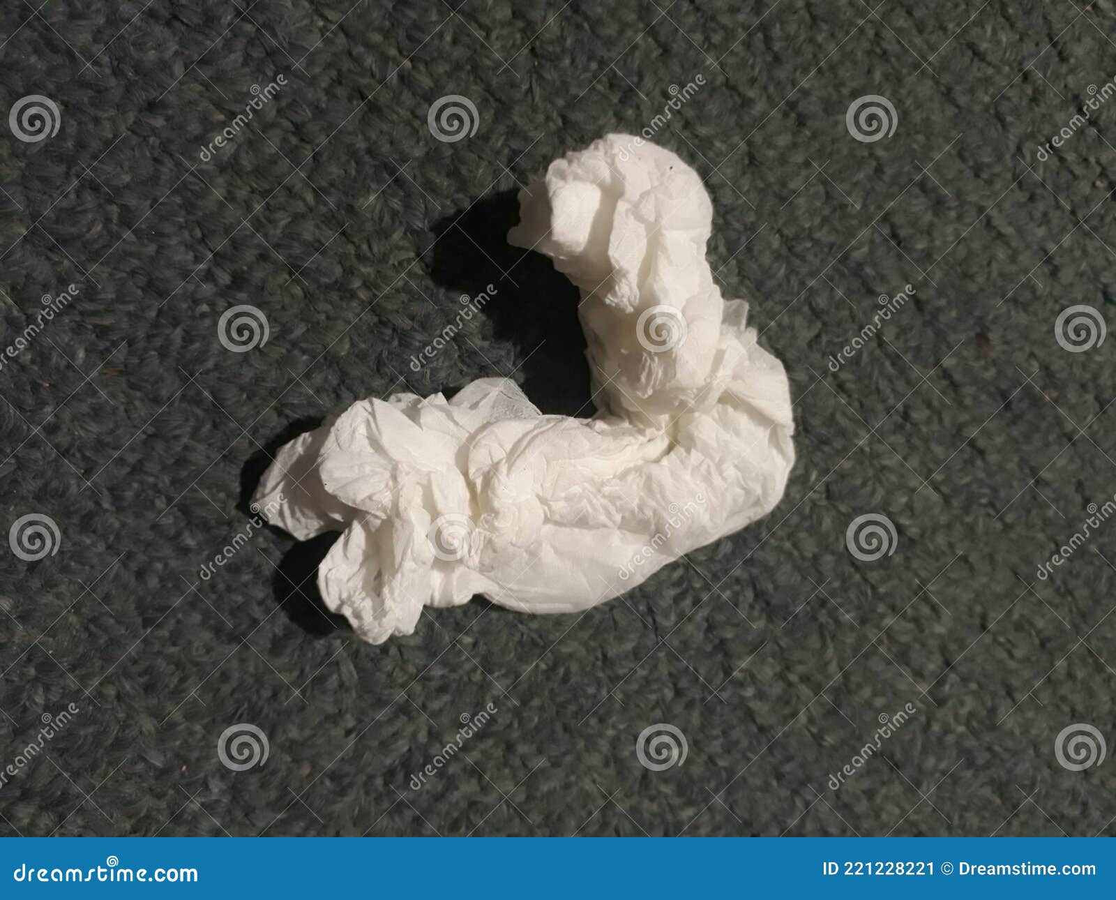 Crumpled tissue stock image. Image of discarded, crumpled - 221228221