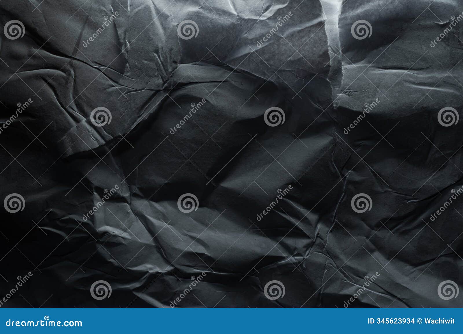 Crumpled and Torn Black Paper Texture Stock Photo - Image of black ...