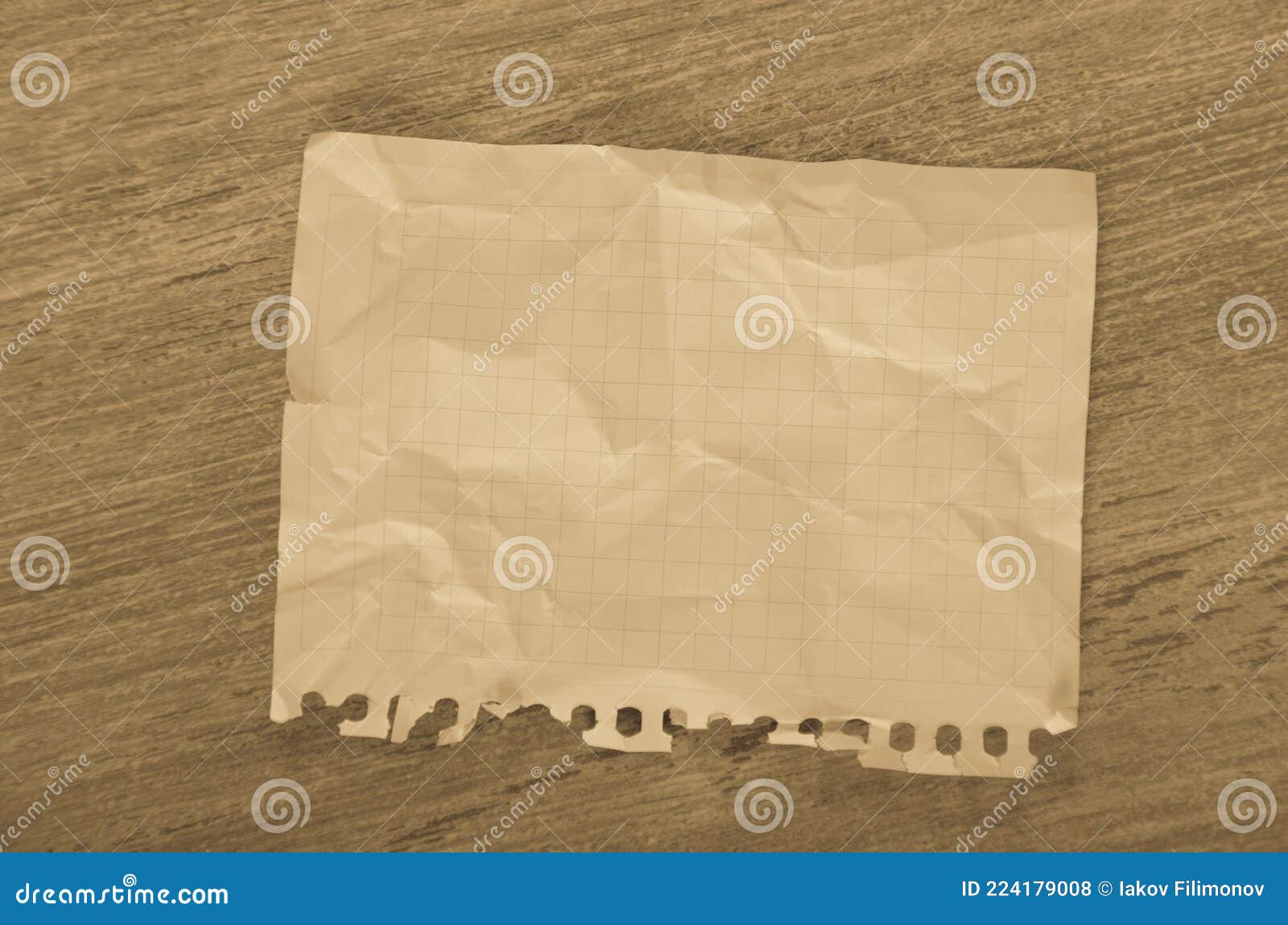 Crumpled torn page stock photo. Image of notices, clean - 224179008