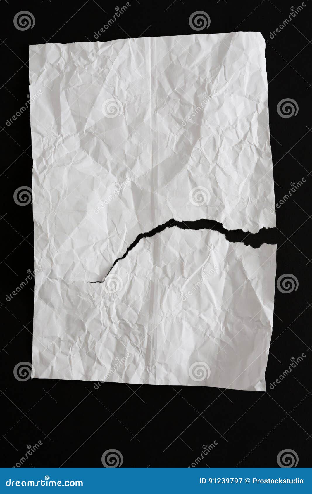 Crumpled Torn White Paper Texture Royalty-Free Stock Photography ...