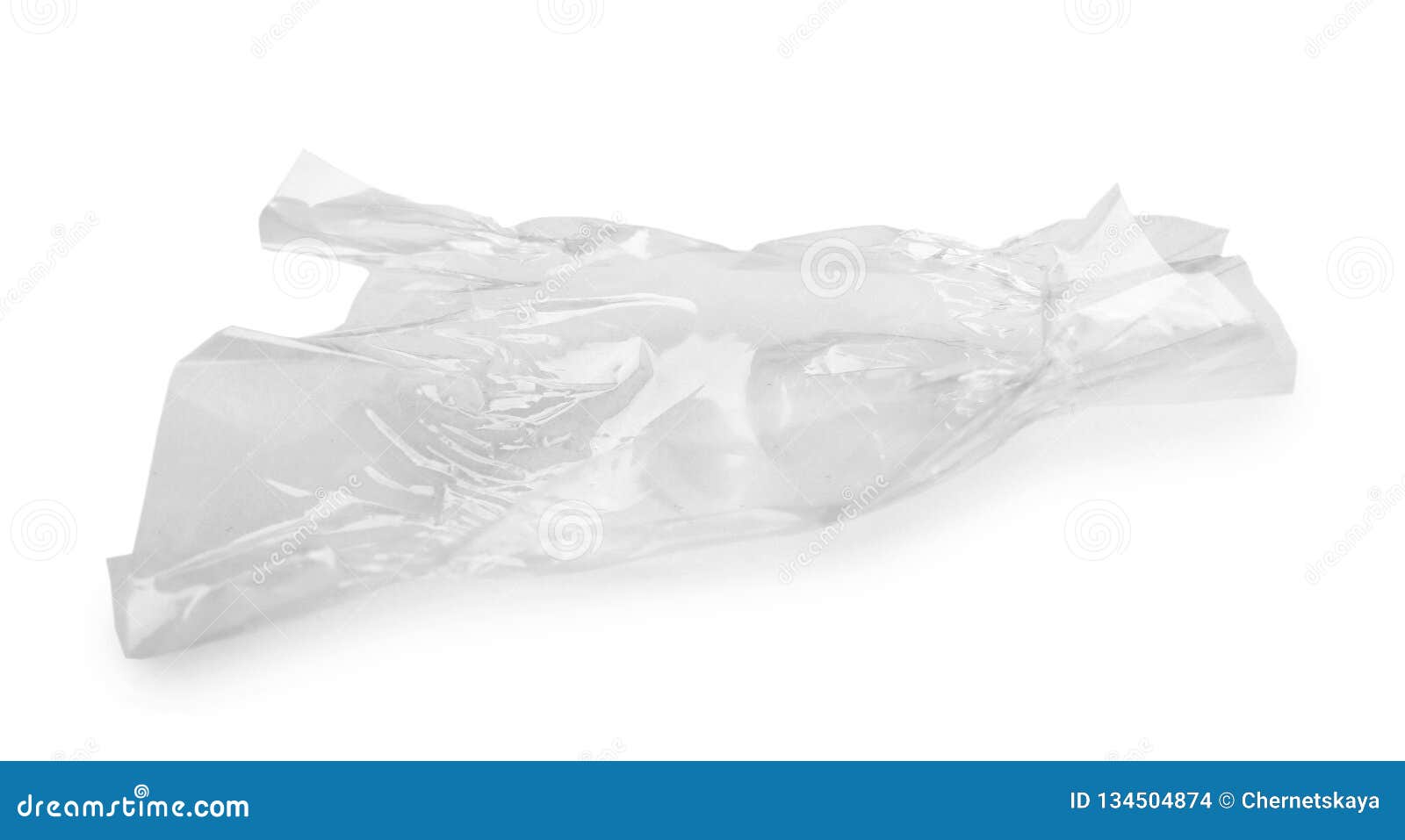 Crumpled Transparent Candy Wrapper Stock Photo - Image of background ...
