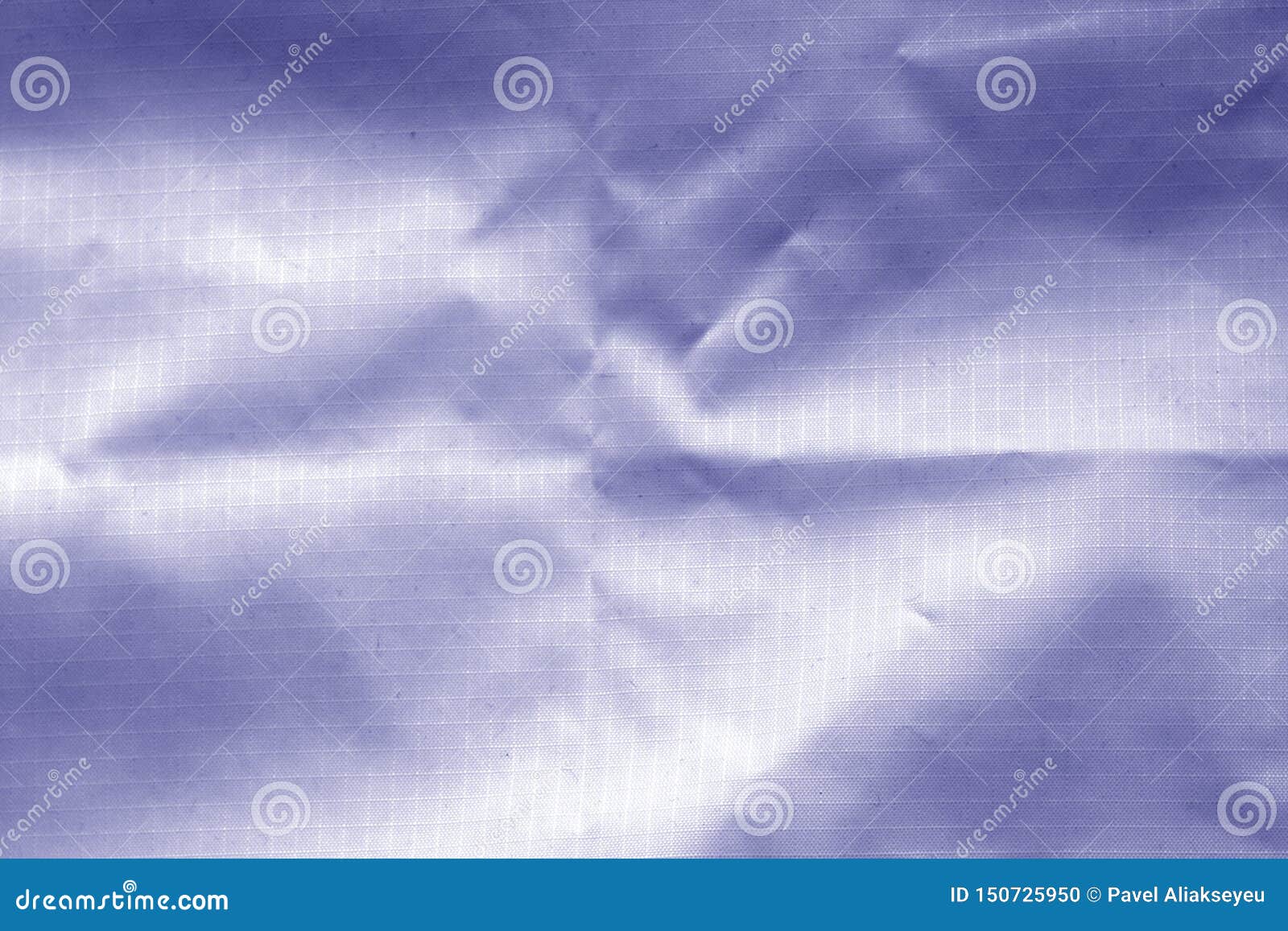 Crumpled Transparent Plastic Surface in Blue Color Stock Photo - Image ...